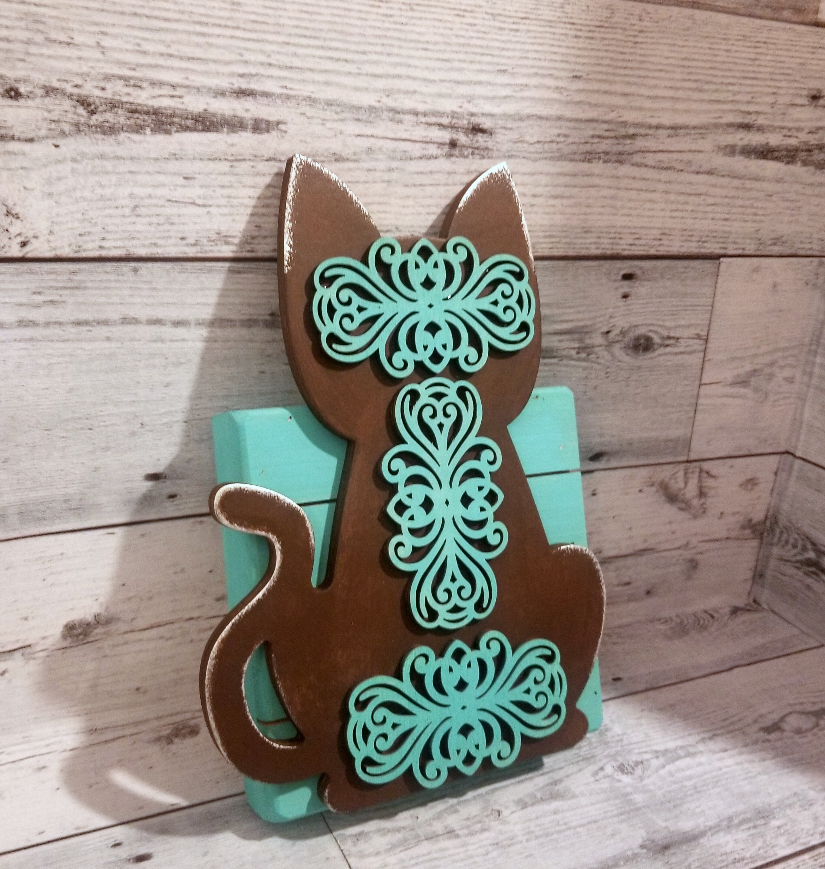 Wood Wall Cat Hanging/ornate Cat Decor/cat Picture/feline Wall - Etsy
