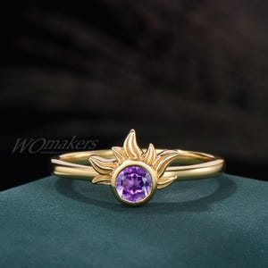 Tangled Inspired Sun Couple Rings Comfort Fit Solid Gold Matching Rings ...