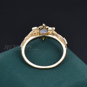 Rapunzel Inspired Ring Natural Moonstone Engagement Ring Twist Vine ...
