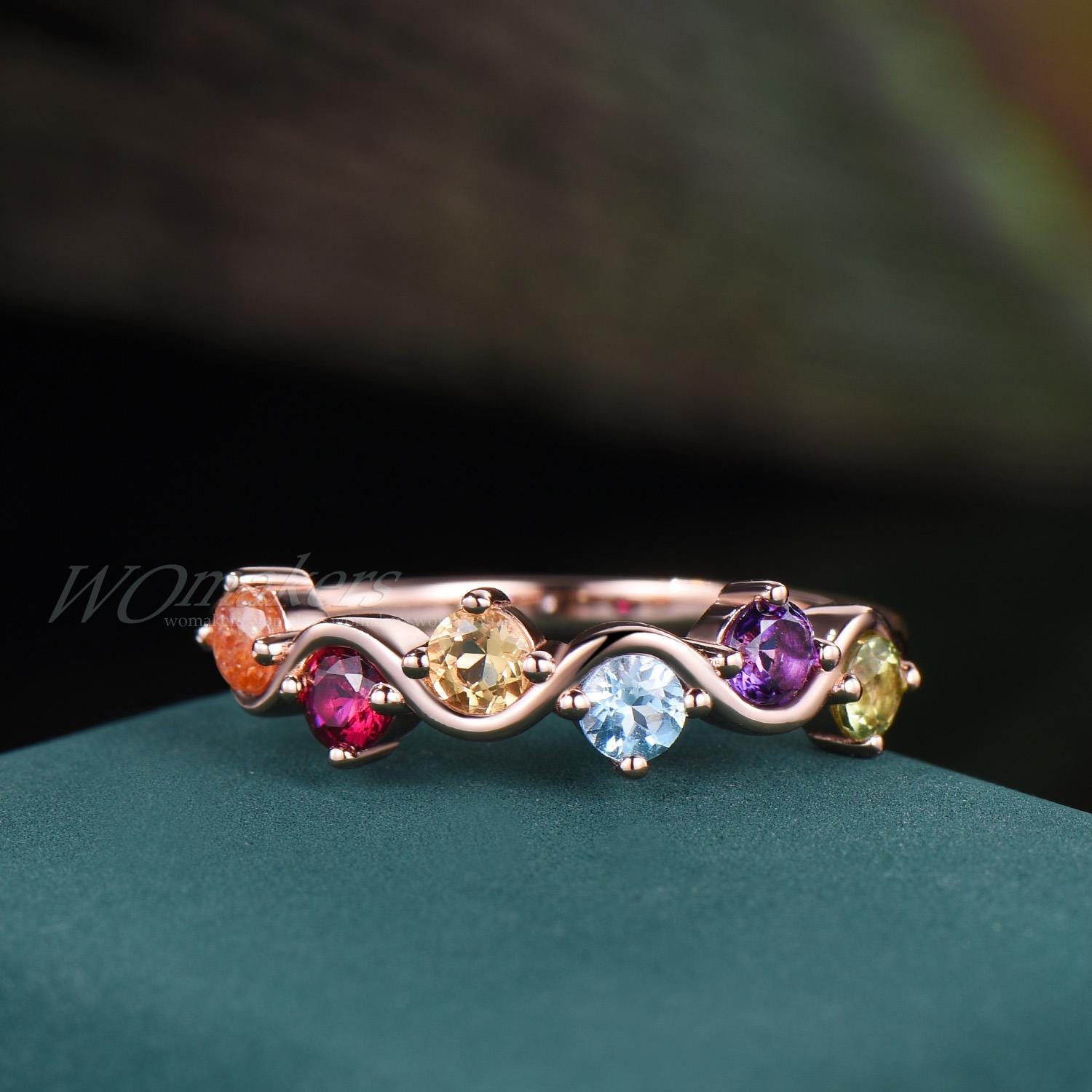 Marvel Avengers Infinity Gauntlet Gemstones Ring Round Sunstone Ruby ...