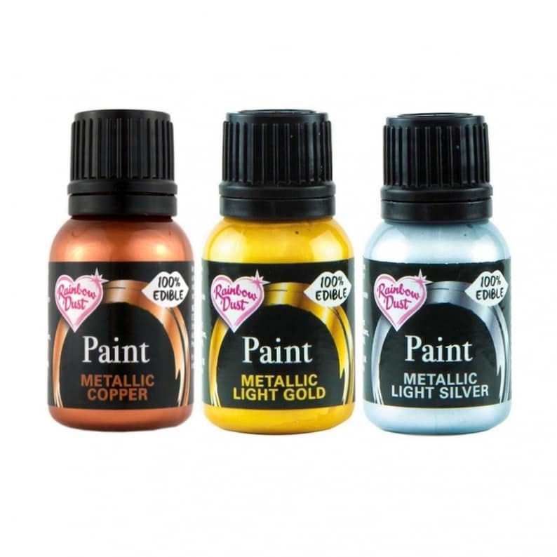 Rainbow Dust 100% Edible Metallic Food Paint - Etsy