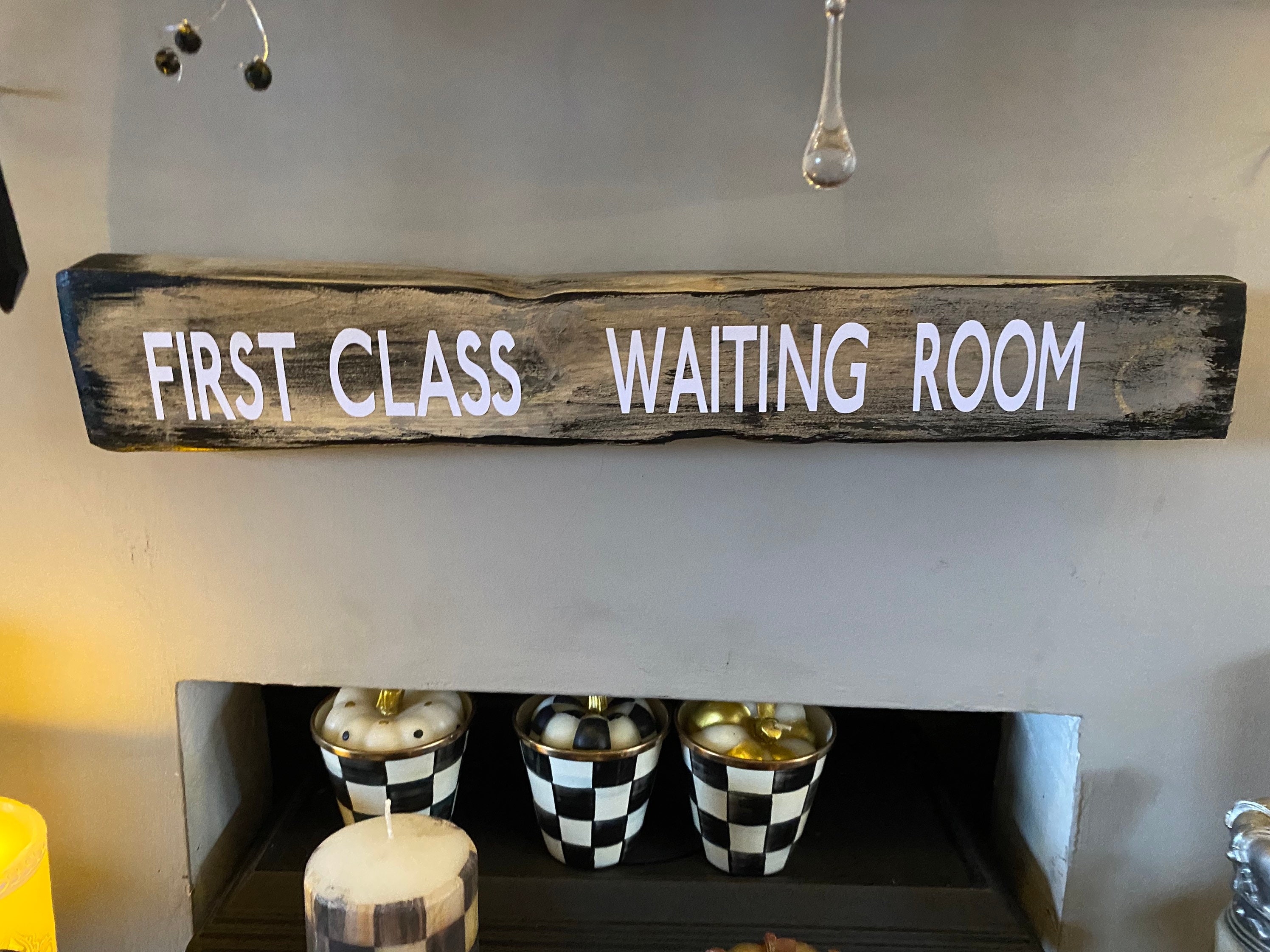 First Class Waiting Room Sign - Etsy