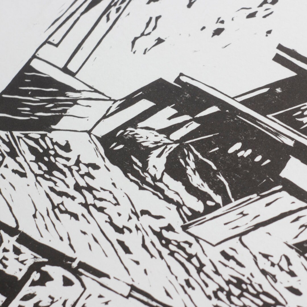 Handmade Linocut Print. Summer - Etsy