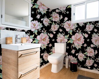 Lttle Red Flowers Removable Wallpaper Pattern 101 - Etsy