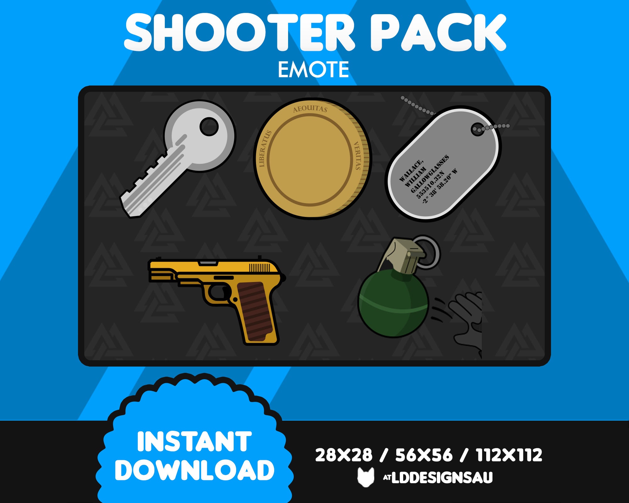 Twitch Emotes Discord Emotes Shooting Gaming Pack Key - Etsy