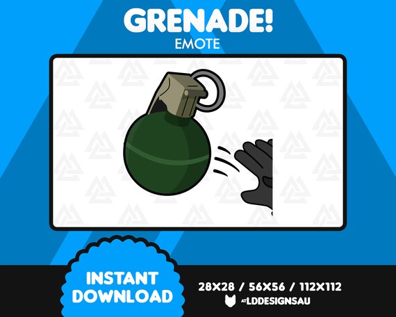 Grenade Emote / Twitch Emote / Discord Emote - Etsy México