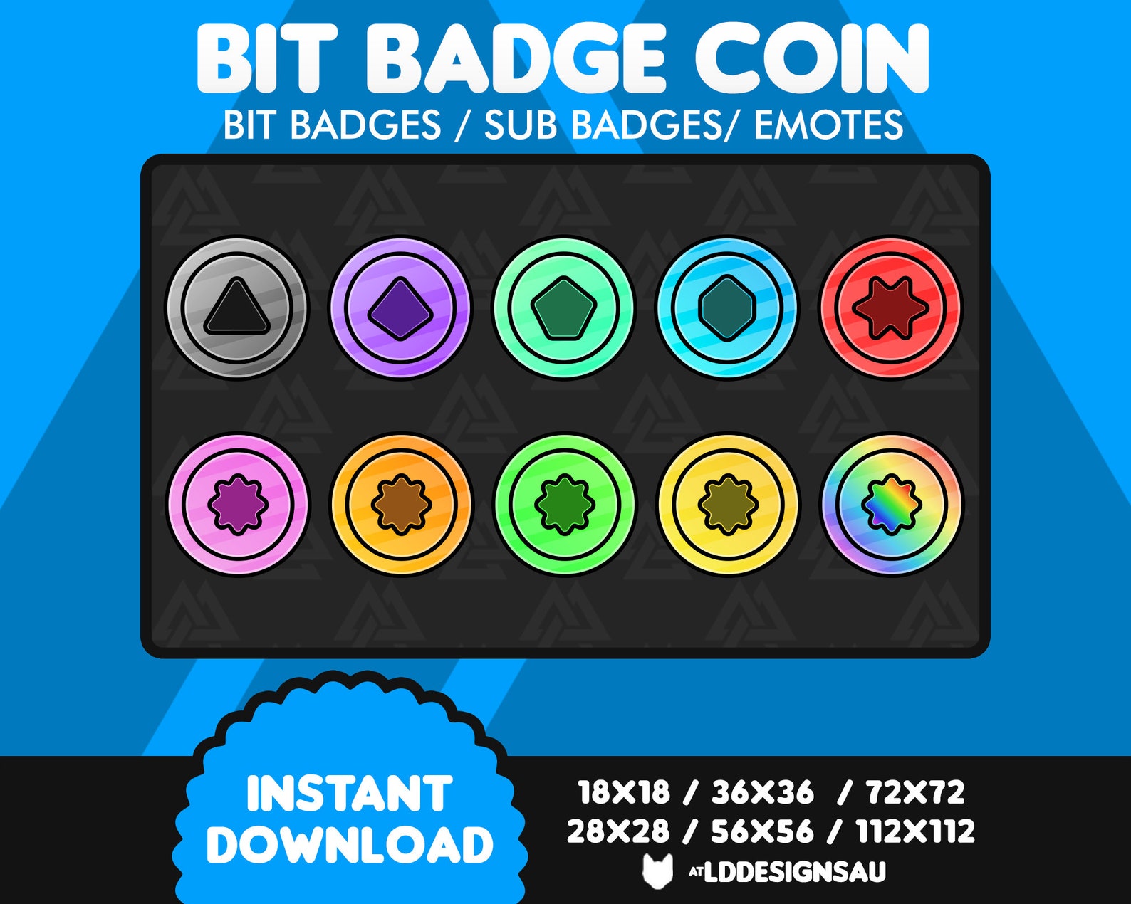 Twitch Sub Badges Twitch Bit Badges Twitch Subscriber - Etsy