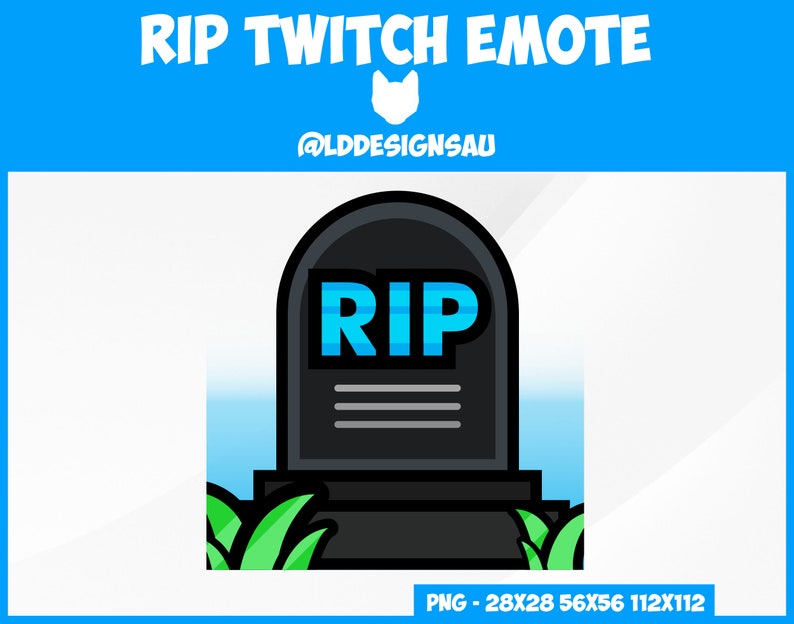 RIP Rest in Peace Emote Twitch Emote Discord Emote | Etsy