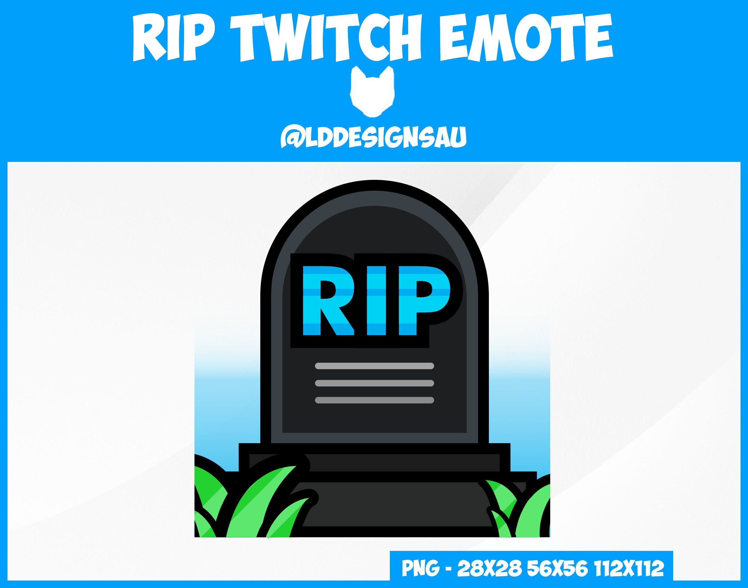 RIP Rest in Peace Emote Twitch Emote Discord Emote | Etsy