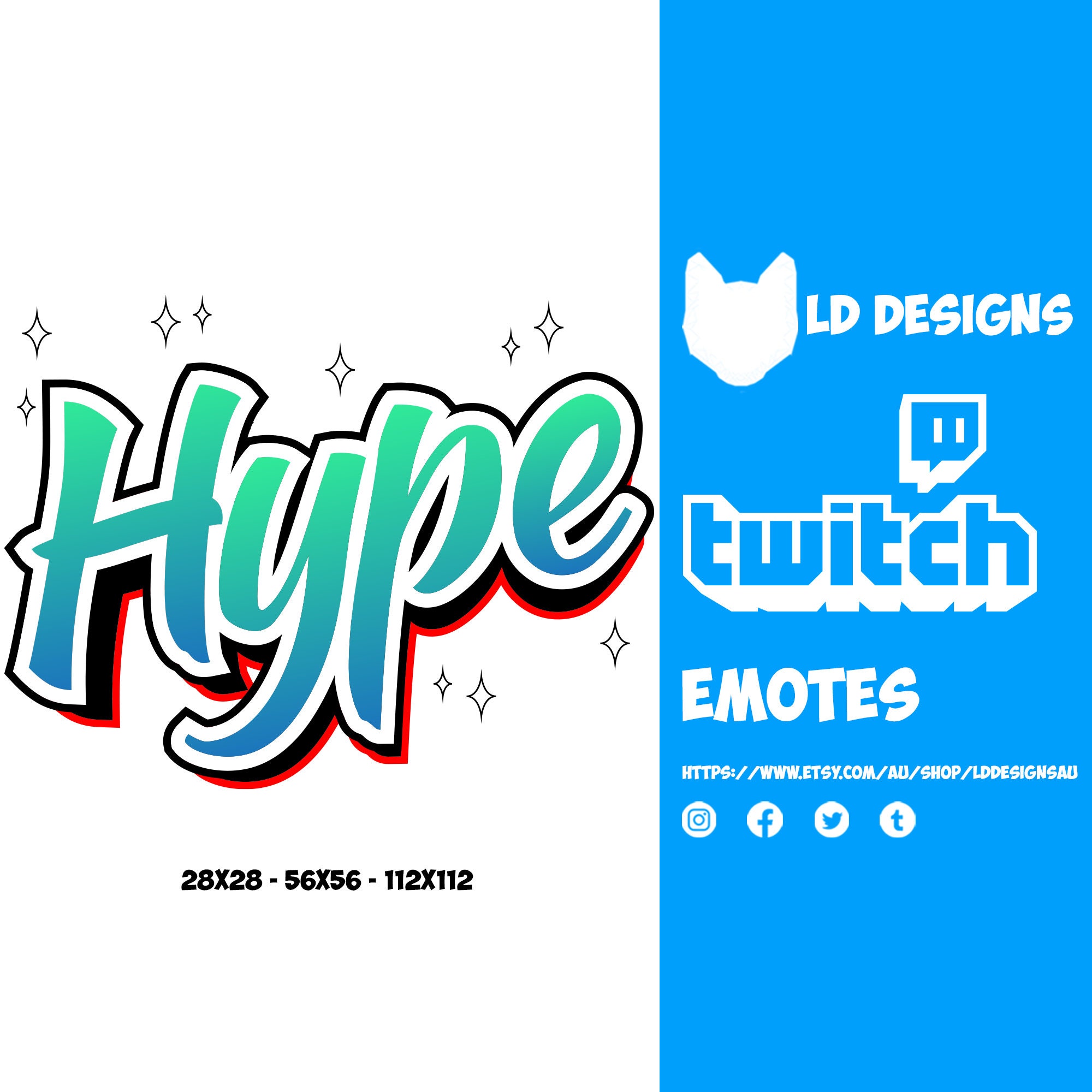 Twitch Emotes Discord Emotes Sparkle Hype | Etsy