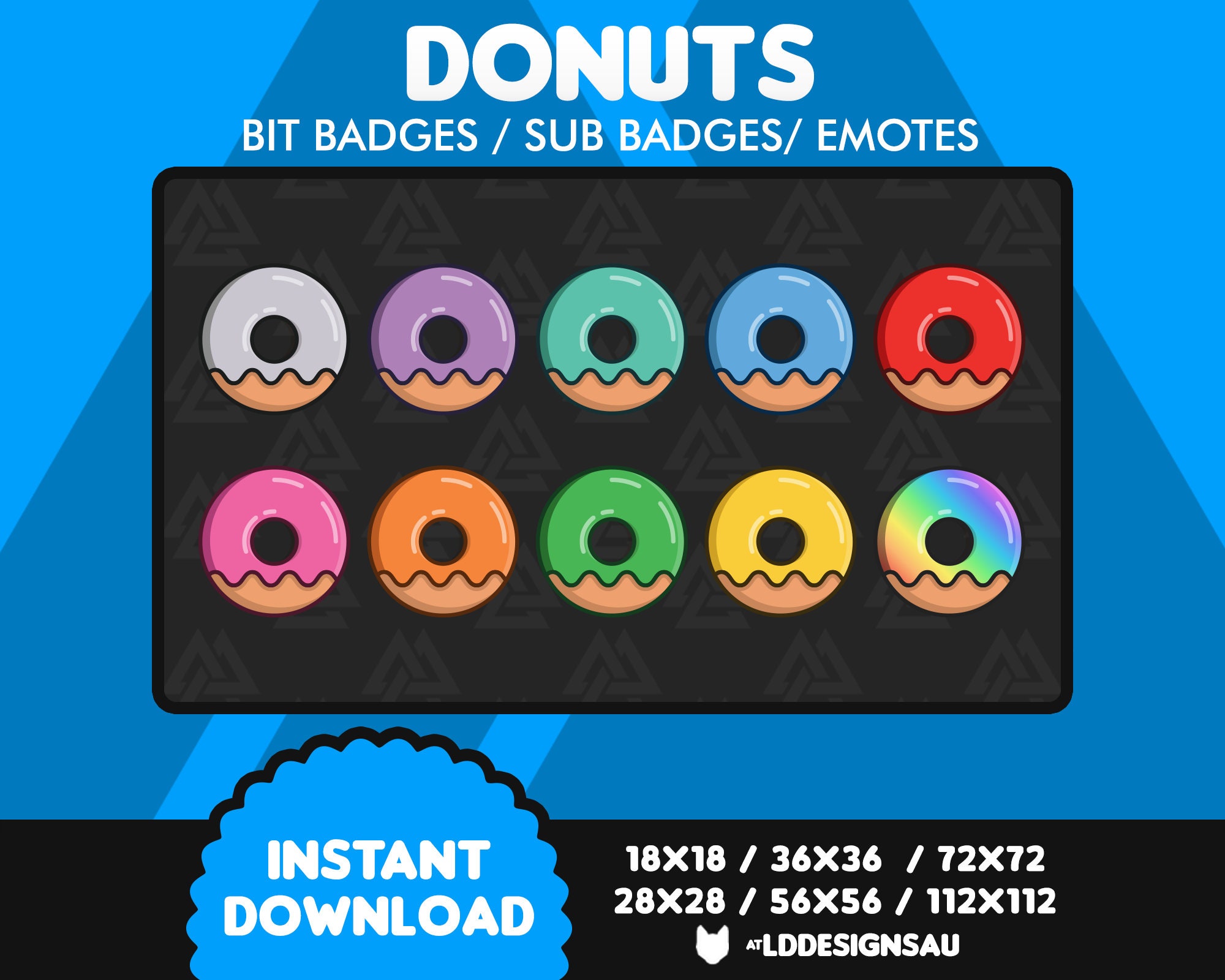 Art & Collectibles Digital Drawing & Illustration Bit Badges for Twitch ...