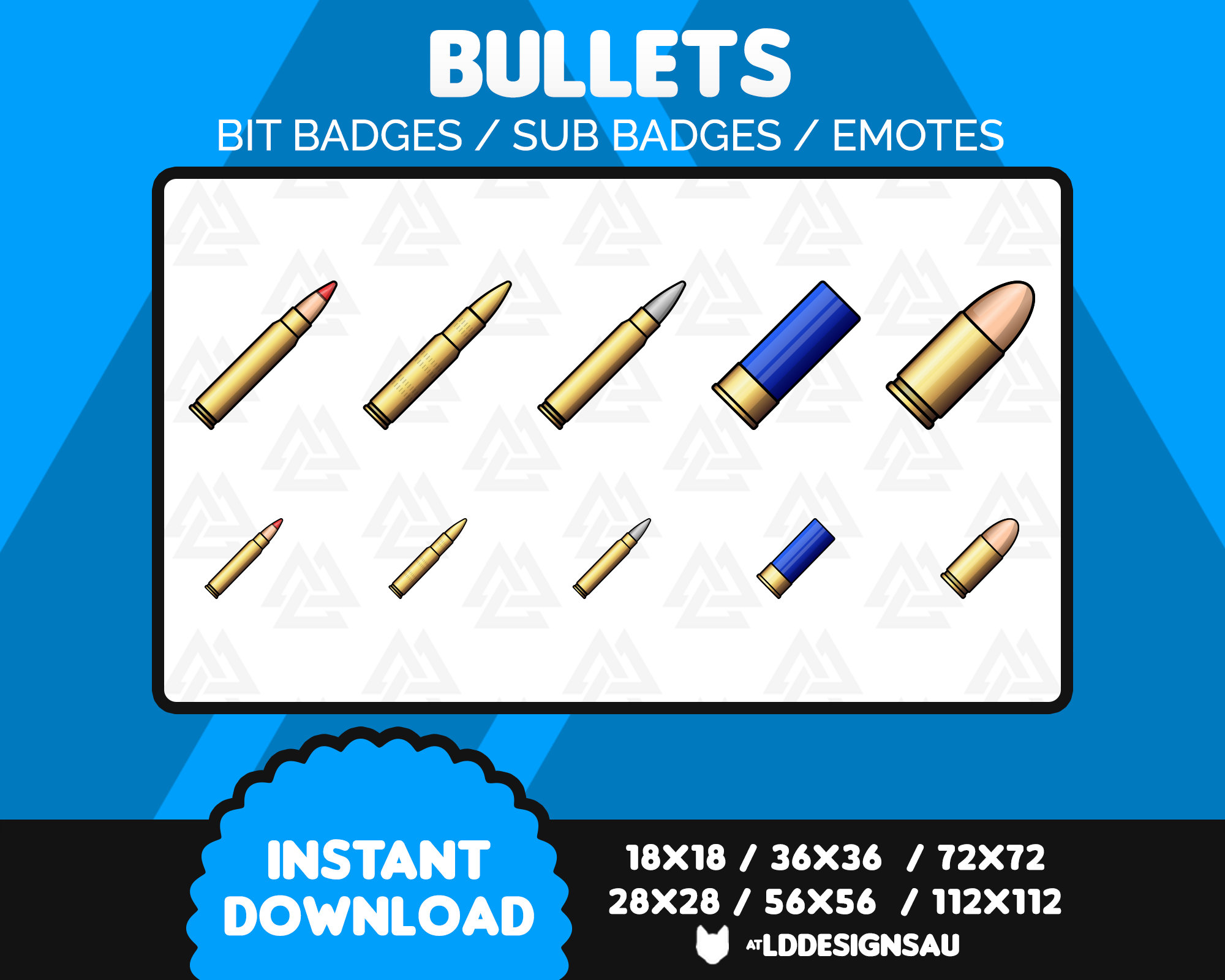 Twitch Subscriber Badges Twitch Sub Badges Bullet - Etsy