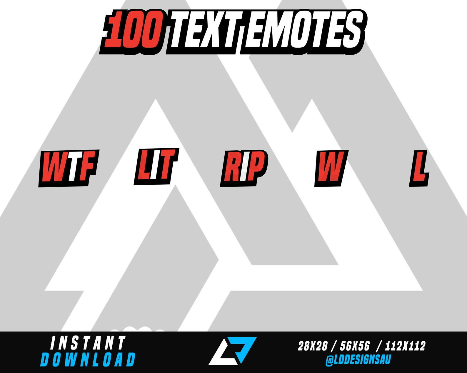 Twitch Text Emotes Twitch and Discord Emotes Emote Bundle - Etsy