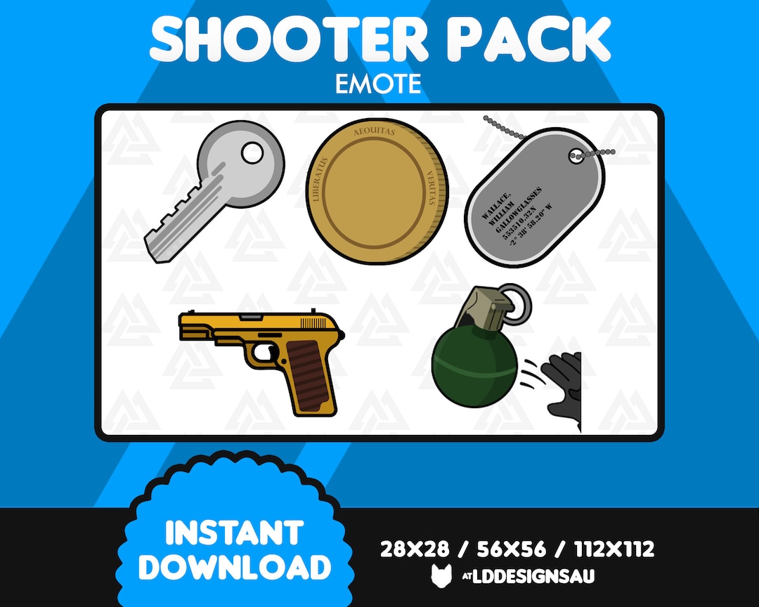 Twitch Emotes | Discord Emotes | Shooting Gaming Pack - Key - Bitcoin ...