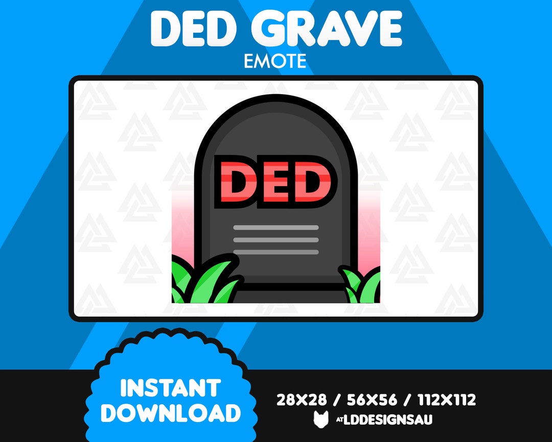 DED Rest in Peace RIP Emote | Twitch Emote | Discord Emote - Etsy