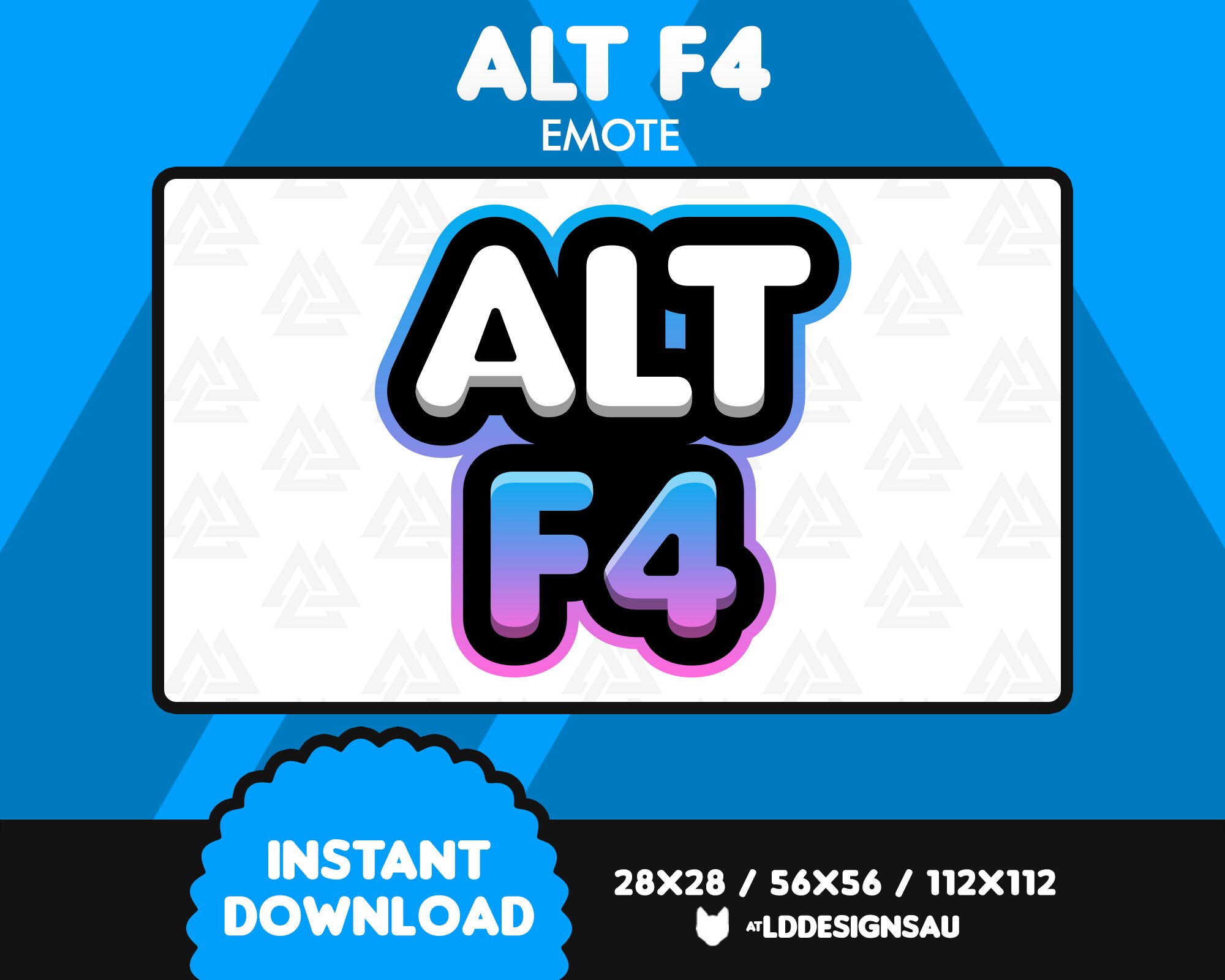 Alt F4 Twitch Emote Funny Emote Discord Emote Rage Quit - Etsy