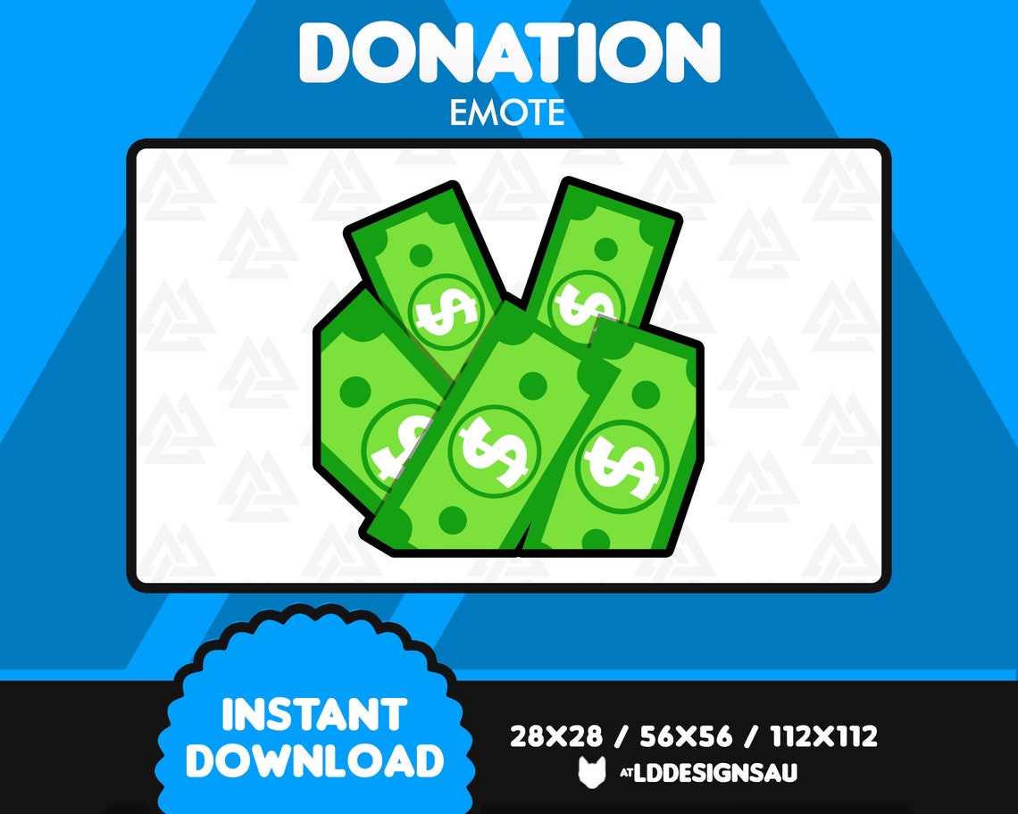 Twitch Emote Discord Emote Donation Cash - Etsy