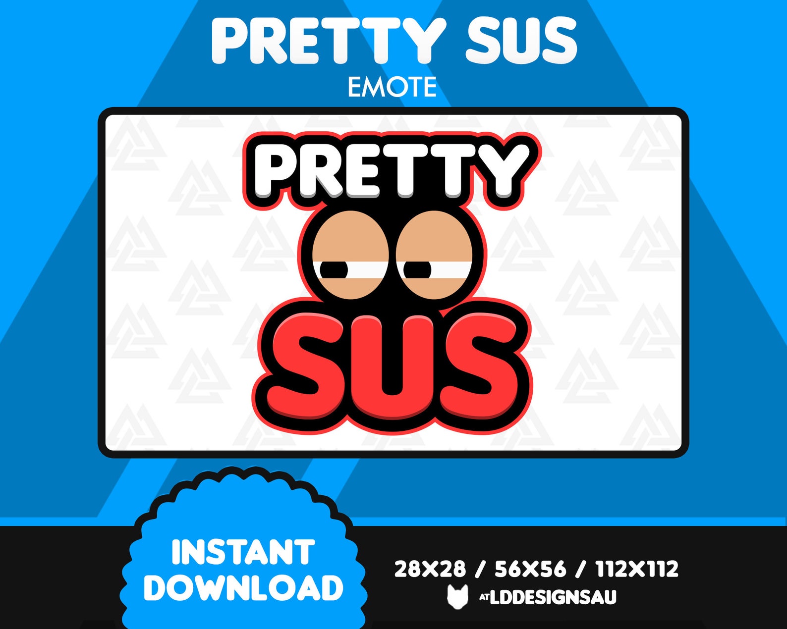 Pretty Sus Twitch Emote Funny Emote Discord Emote Streamer - Etsy