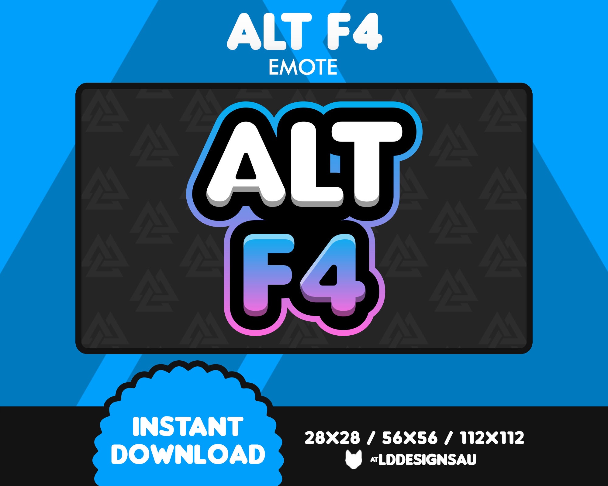 Alt F4 Twitch Emote Funny Emote Discord Emote Rage Quit - Etsy