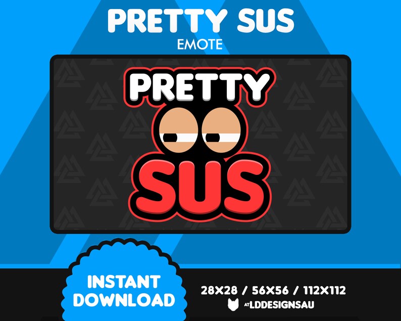 Pretty Sus Twitch Emote Funny Emote Discord Emote Streamer - Etsy