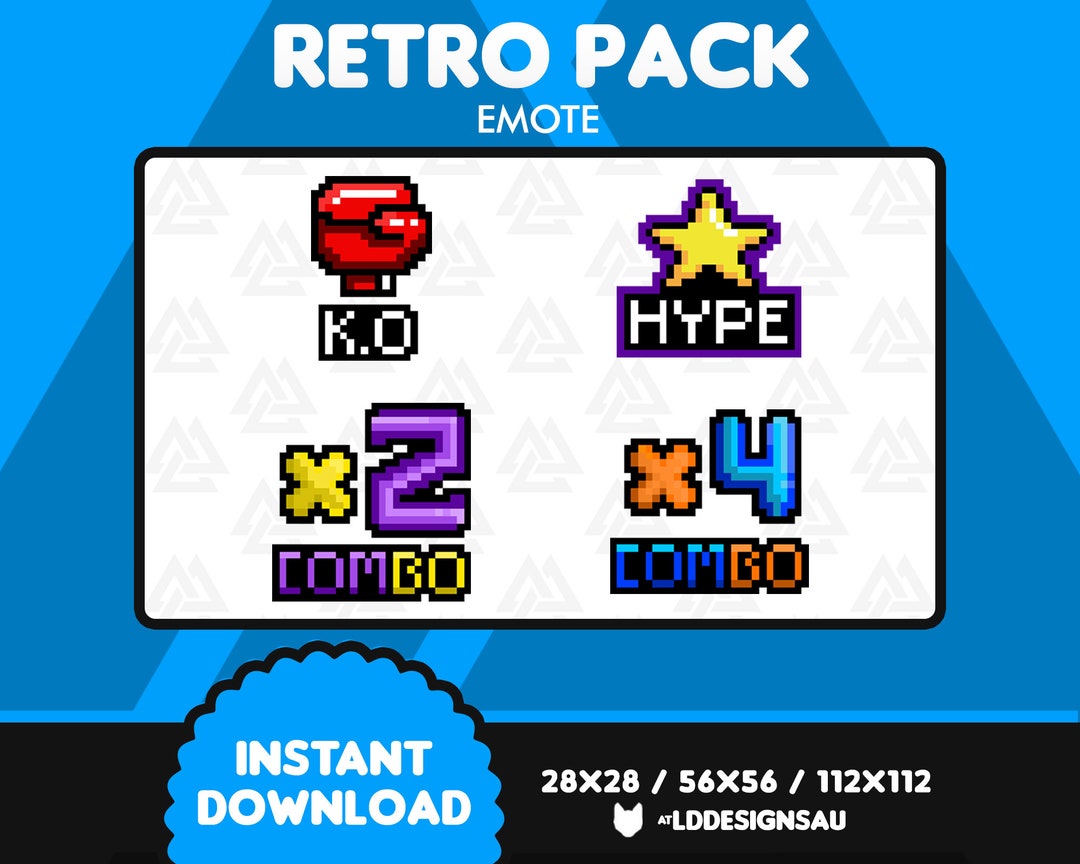 Twitch Emotes | Retro Pack 2 - Etsy