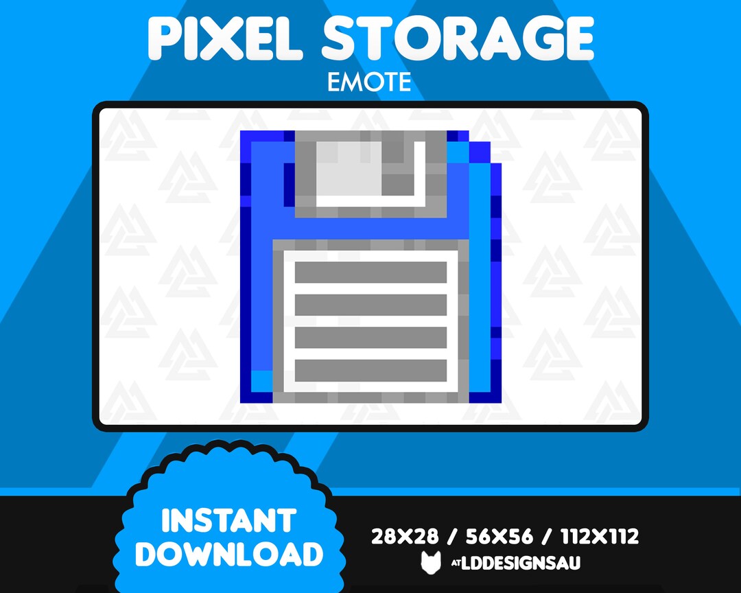 Pixel Floppy Disk Emote Twitch Emote Discord Emote - Etsy