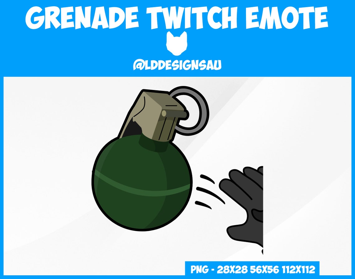 Grenade Emote Twitch Emote Discord Emote | Etsy Australia