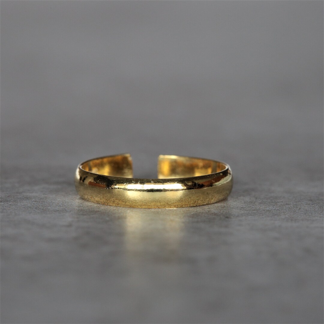 Minimal Gold Toe Ring Gold Toe Ring Adjustable Toe Ring - Etsy