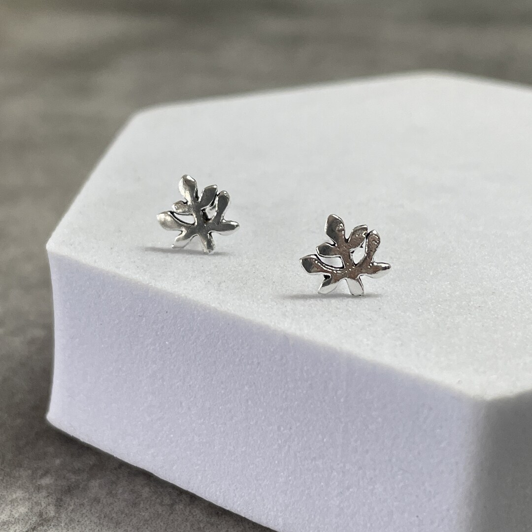 Plant Studs Tiny Leaf Studs Seedling Studs Branch Studs - Etsy