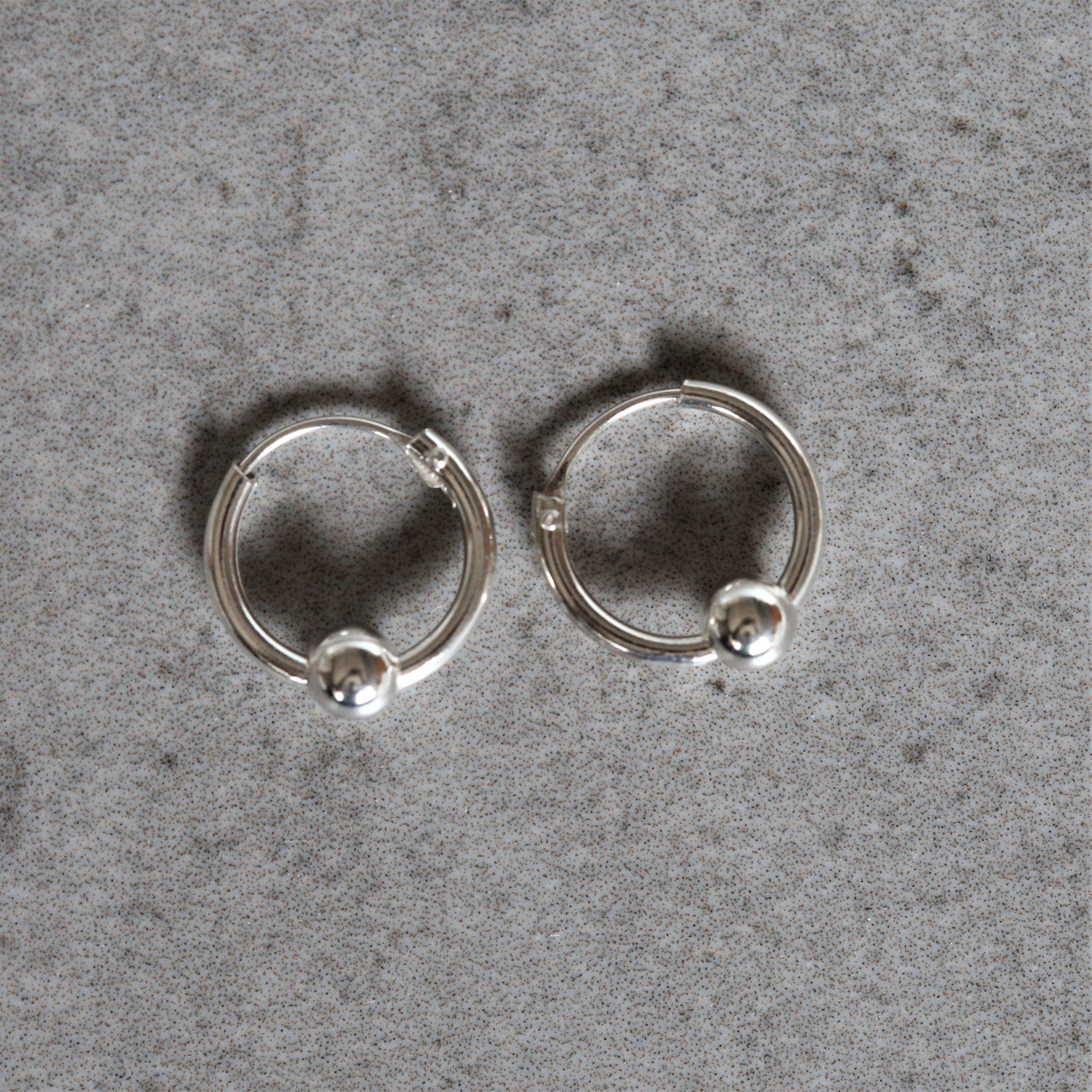 Minimal Sterling Silver Ball Hoops 10mm Ball Hoops Silver - Etsy Australia