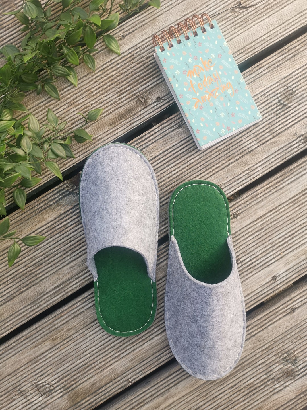 Barefoot Slippers, Vegan Slippers, Warm Slippers, Men's Slippers, Women ...