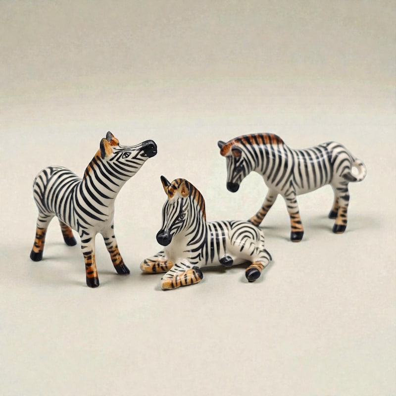 Vintage Porcelain Zebra - Etsy UK