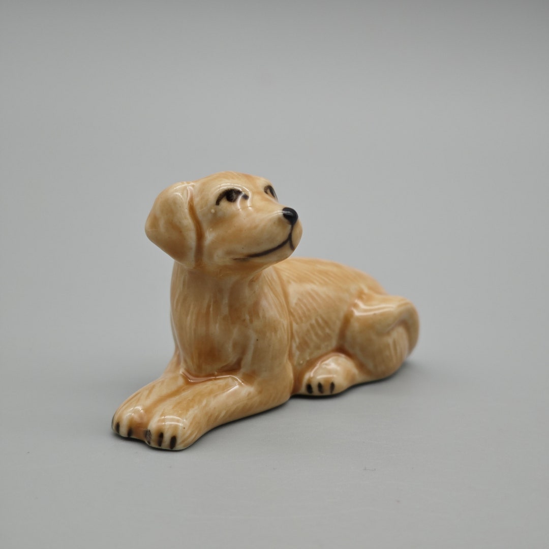 Ceramic Labrador Figurine,small Ceramic Dog Statue,home Decor Figurine ...