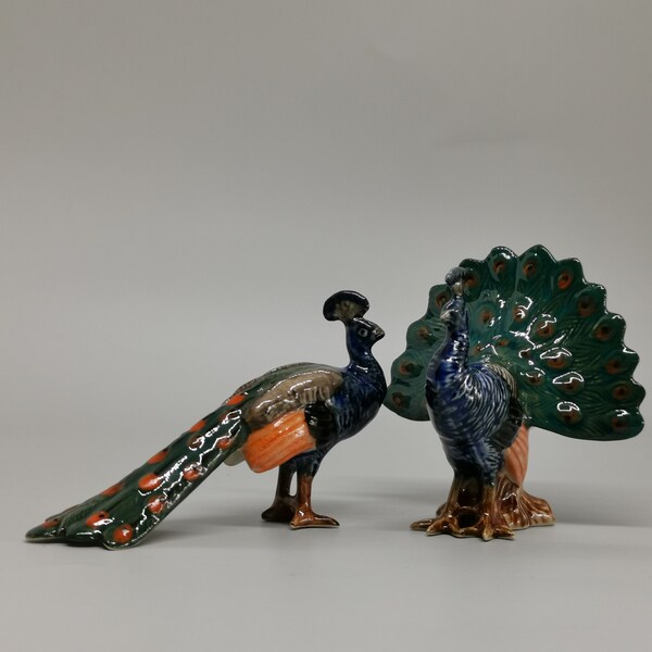 Peacock Figurines - Etsy