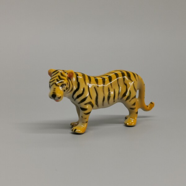 Porcelain Tiger Figurine - Etsy