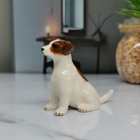 Ceramic Jack Russell Terrier Figurines Miniature Animal - Etsy