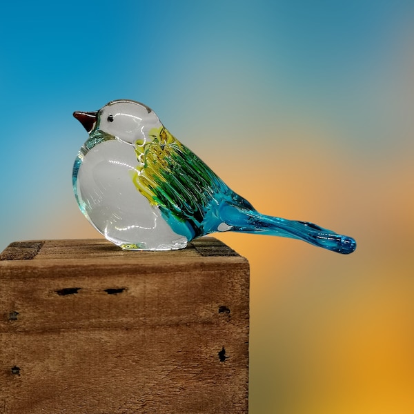 Blown Glass Bird - Etsy