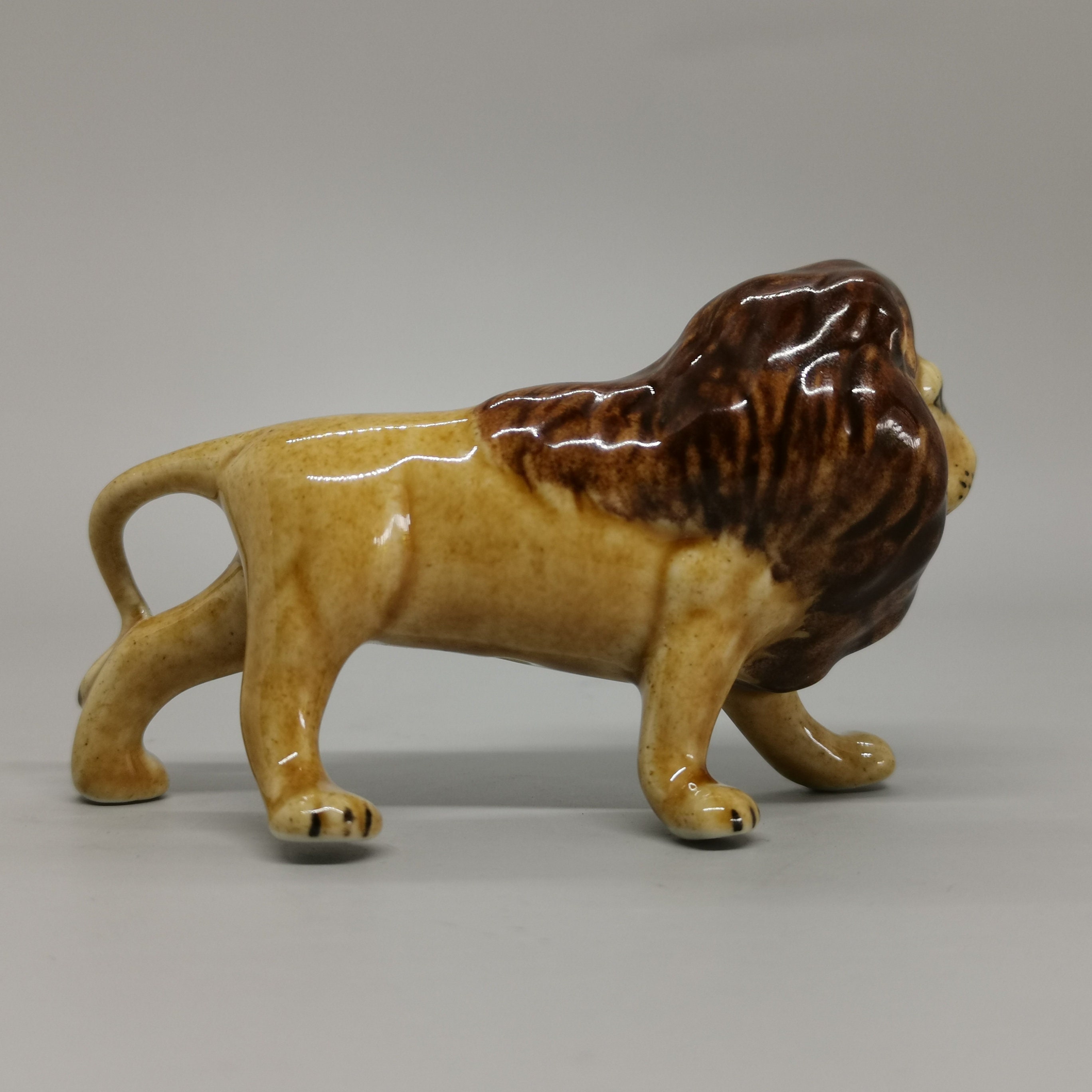 Ceramic Lion Figurine for Home Decoration and Collection - Etsy