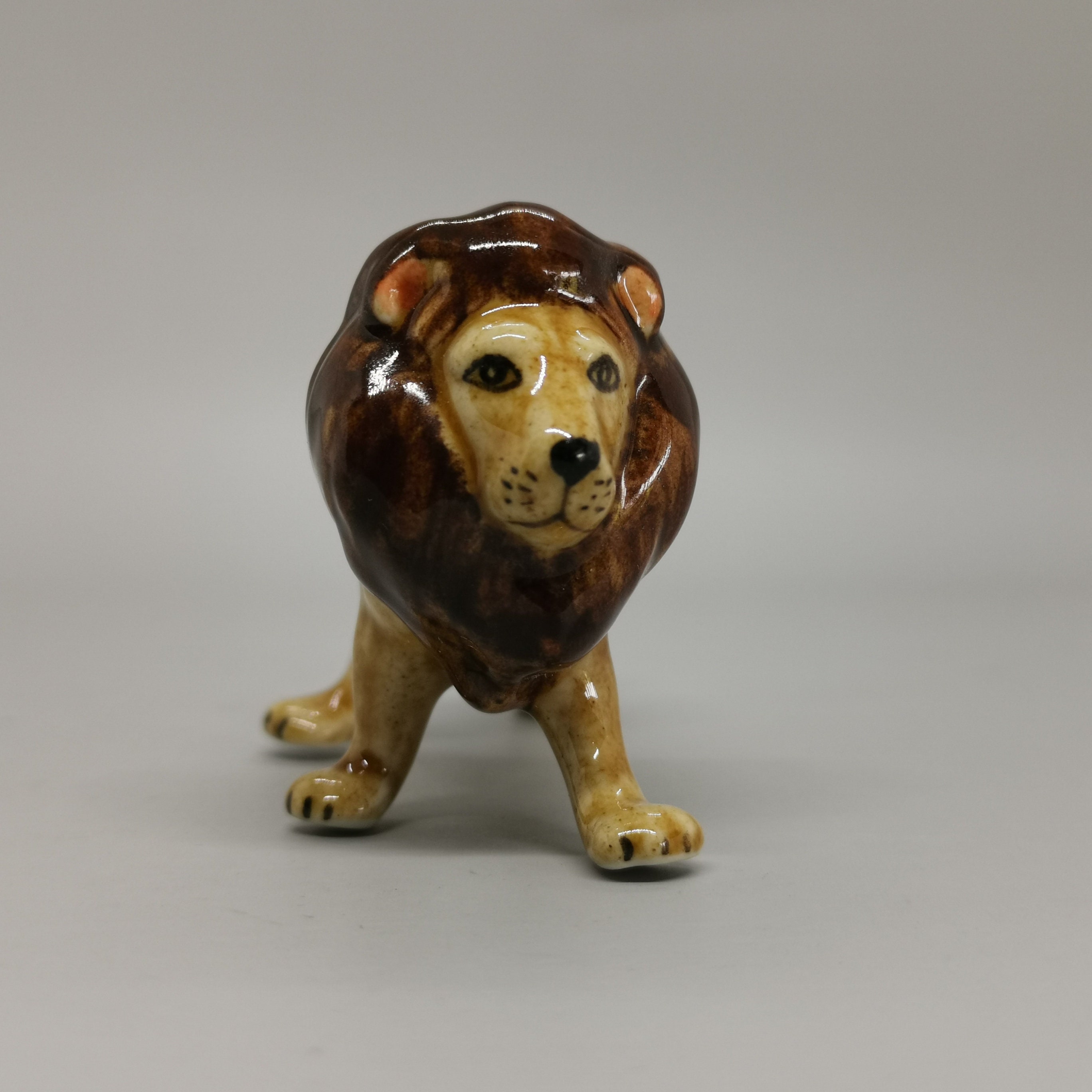 Ceramic Lion Figurine for Home Decoration and Collection - Etsy