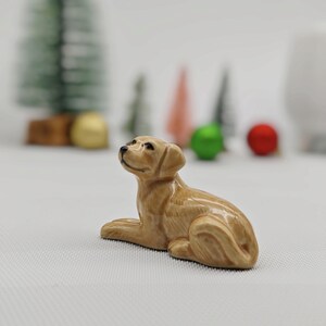 Ceramic Labrador Figurine,small Ceramic Dog Statue,home Decor Figurine ...