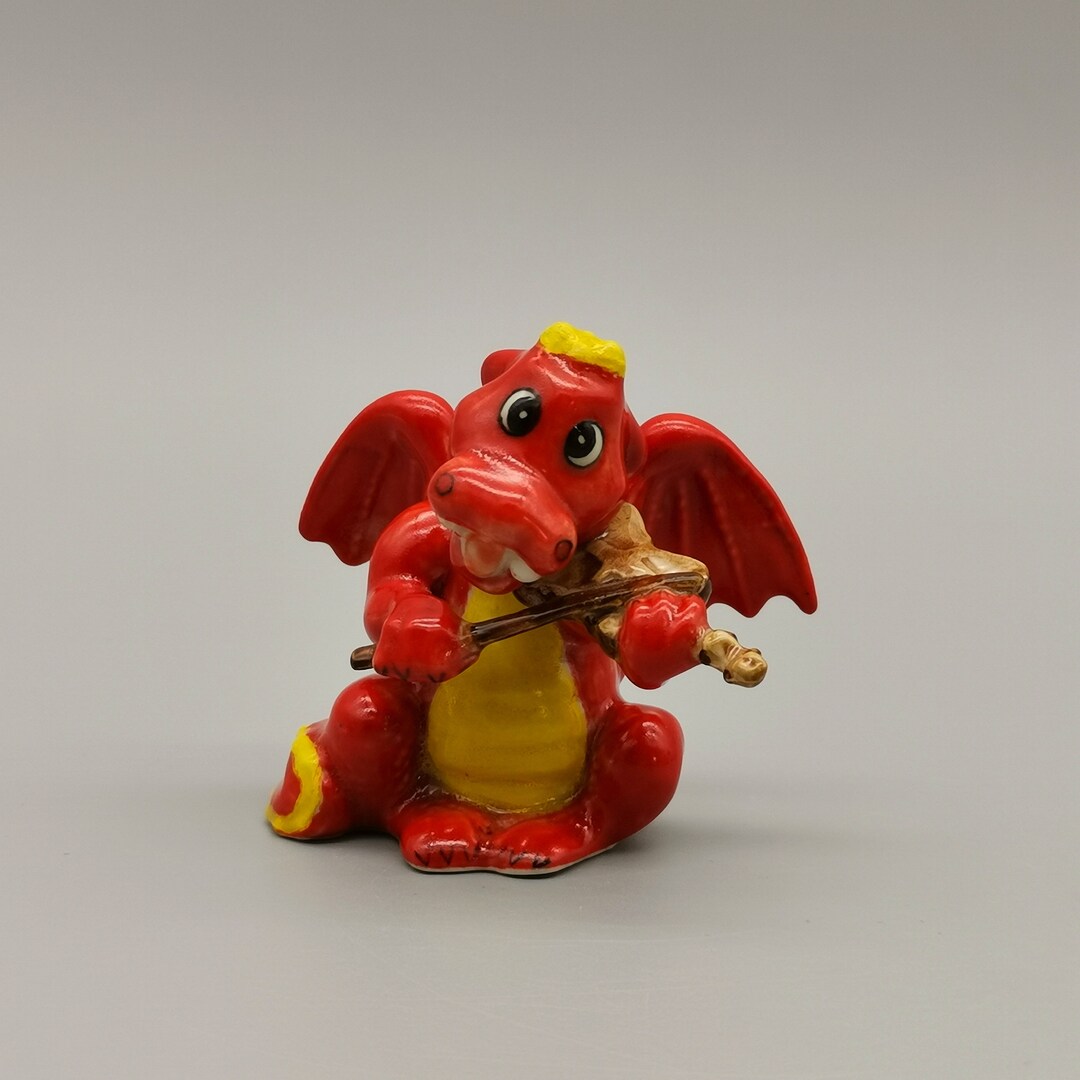 Ceramic Dragon Figurine, Red Dragon Plush, Home and Garden Decoration ...