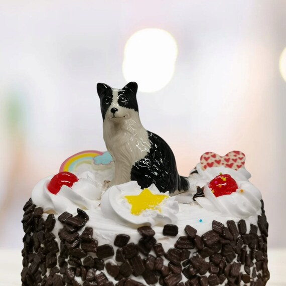 Border Collies Figurine Dog Wedding Cake Decoration Small - Etsy