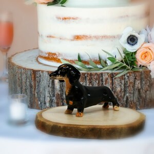 Ceramic Dachshund Figurines, Miniature Animal Figurine, Decorative Dog ...