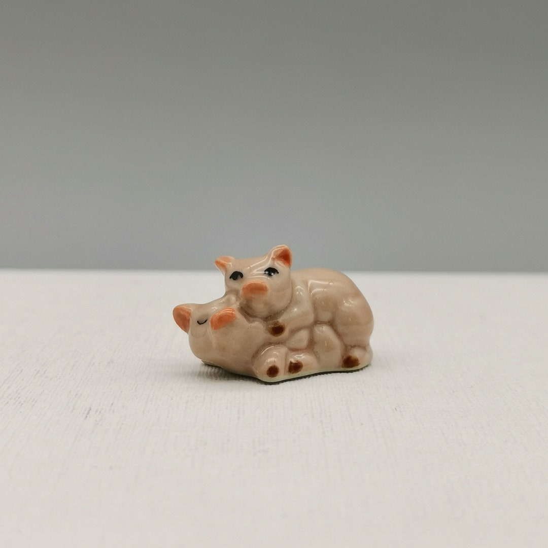 Miniature Ceramic Pig Figurines for Decoration-tiny Ceramic Pig-ceramic ...