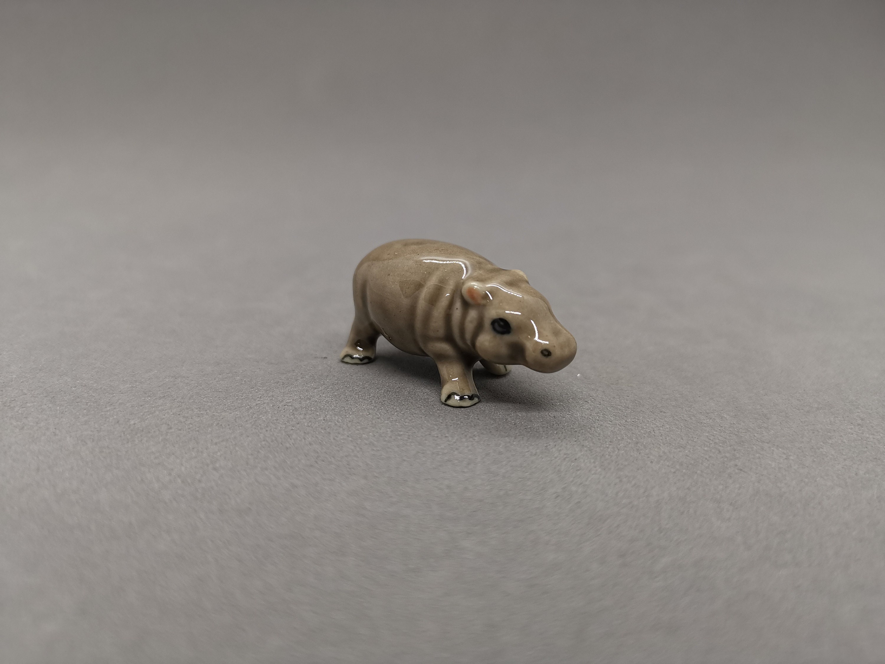 Micro Tiny Hippo Ceramic Miniature Handmade Christmas Gifts - Etsy