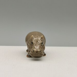 Handmade Ceramic Hippo Figurine, Small Hippo for Decoration, Gift for ...