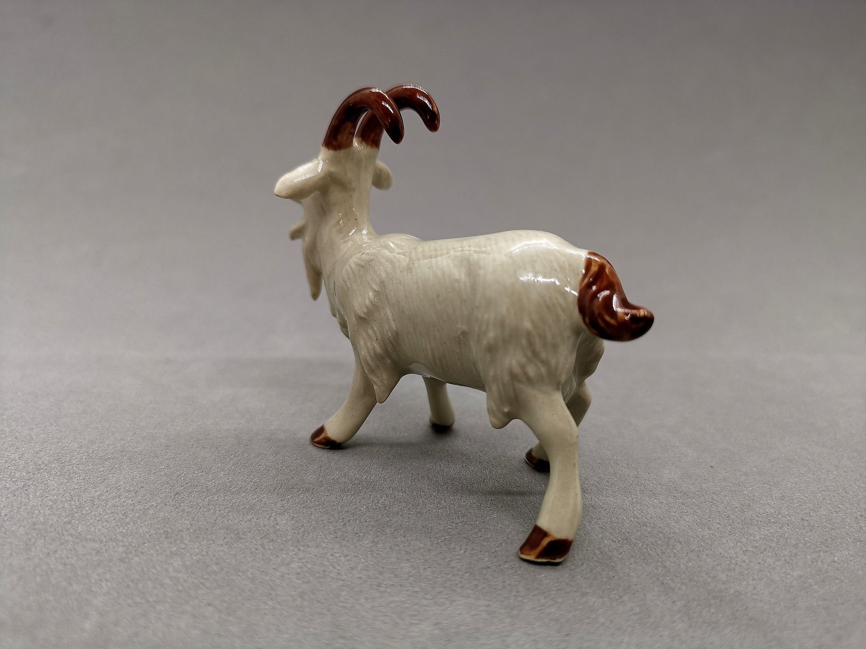 Ceramic Goat Figurine handmade miniature goat | Etsy