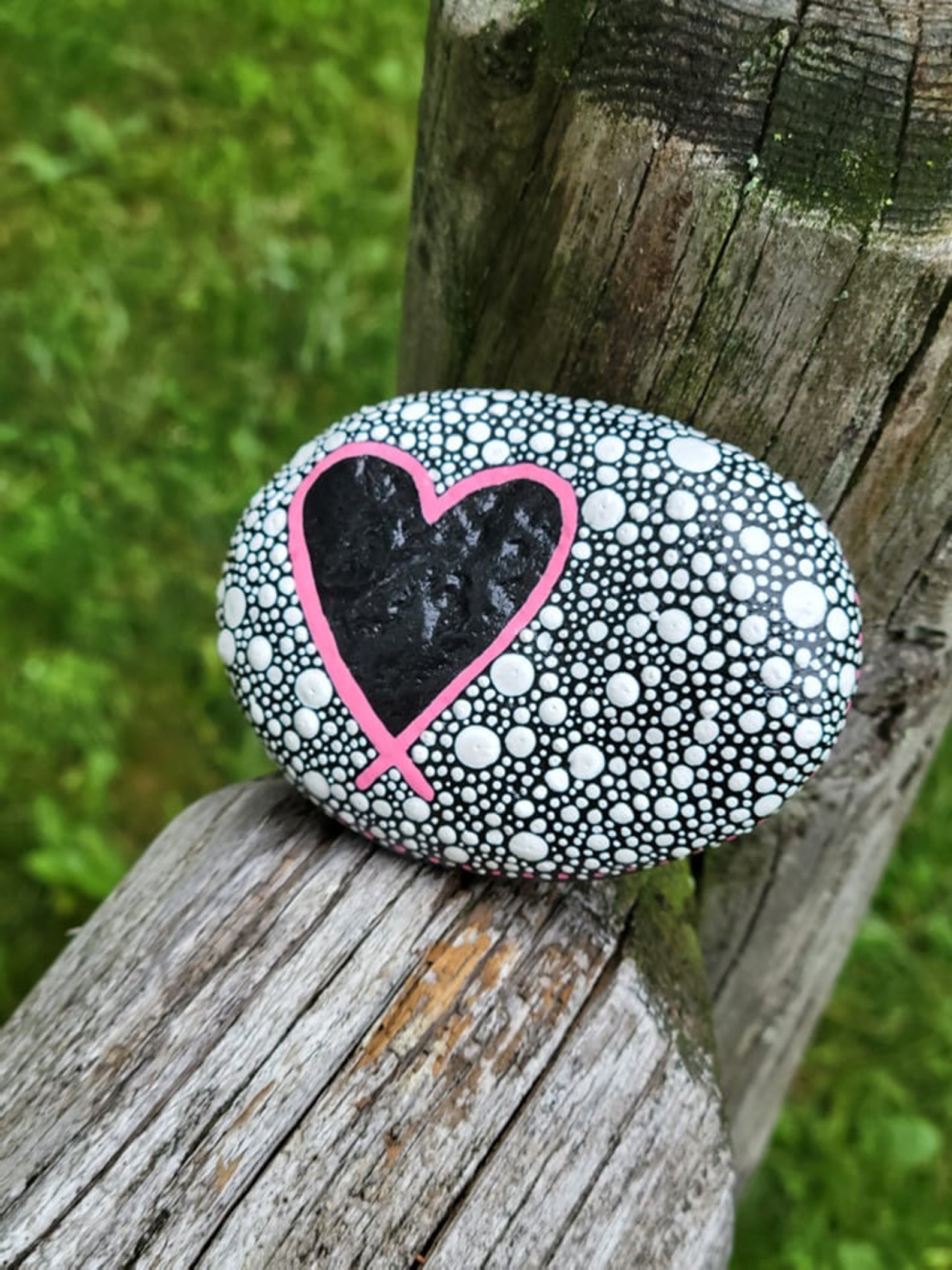 Breast Cancer Awareness Rock Hand Painted Rock Breast - Etsy