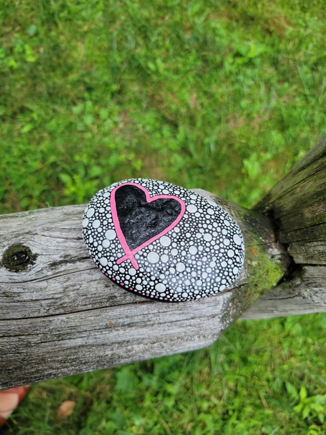Breast Cancer Awareness Rock Hand Painted Rock Breast - Etsy
