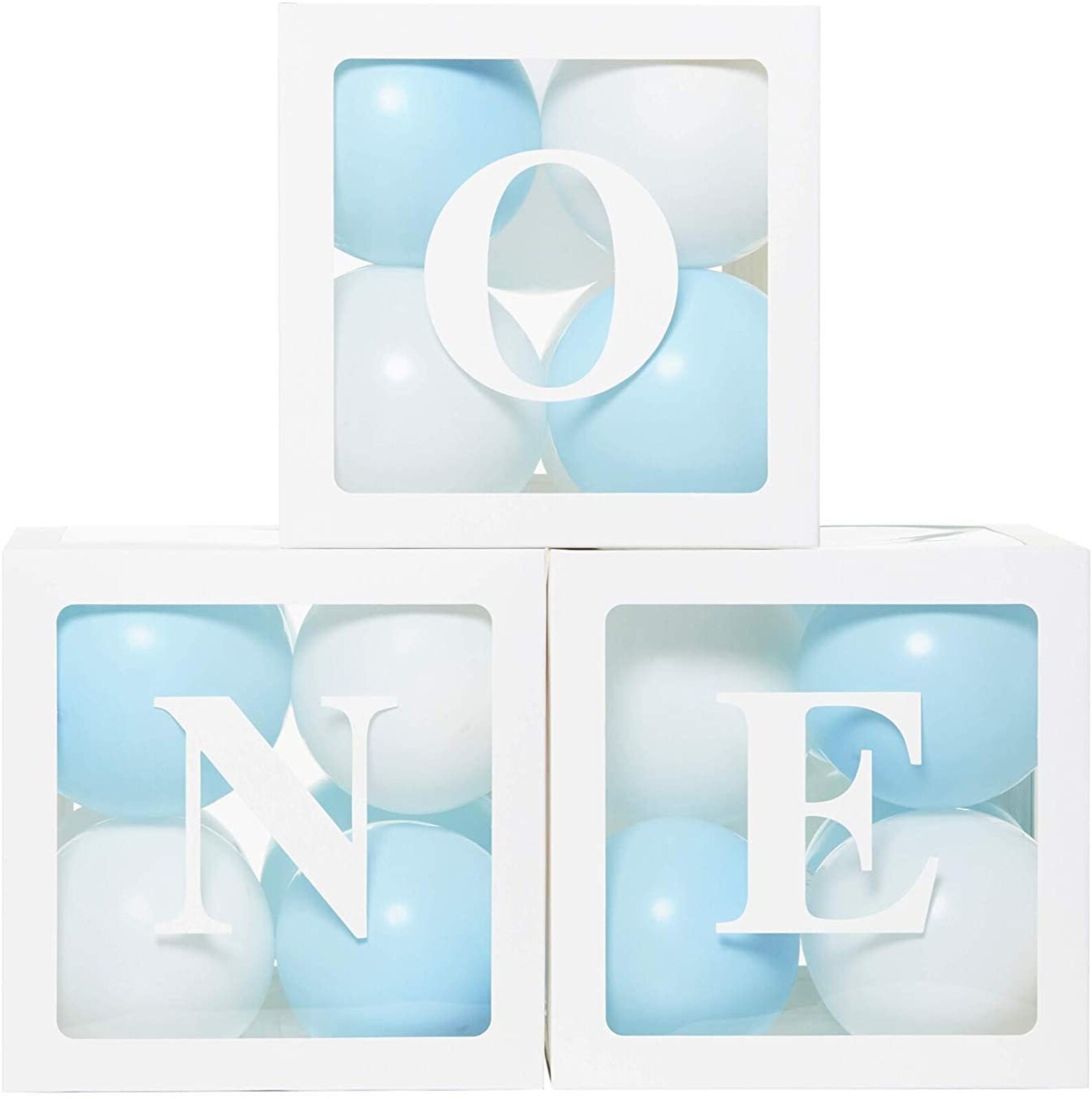 First Birthday Balloon 'ONE' Boxes for Baby Boy WITH - Etsy